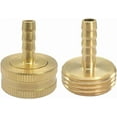ZHANYU-1/4" Garden Hose Repair Kit Brass Hose Mender Connector with ...