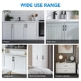 Cabinet Pulls 6-1/4 Inch Hole Spacing Wide Base Kitchen Cabinet Handles ...