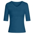 DHFJKG T Shirts For Women Basic Tee Half Sleeve V Neck Casual Shirt ...