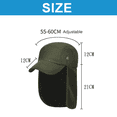 Fishing Hat Sun Cap with Neck Cover Flap, Sun Protection Baseball Cap ...