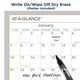 AT-A-GLANCE 2024 WallMates Self-Adhesive Dry-Erase Yearly Calendar ...