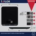 Taylor 33 LB Kitchen Glass Digital Scales Black - Walmart.com