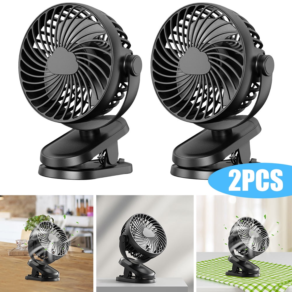 Mini Ventilador Ajustable Con Clip Escritorio USB 3 Velocidades ...