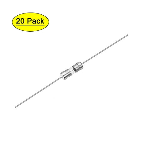 Fusible à Lente Fusion Temporisation Axial Verre Fusibles 3.6mm X 10mm 250V T5A 20Pcs | Walmart ...