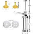 Cookie Press Gun Kit, Stainless Steel Cookie/Cake Icing Decoration ...