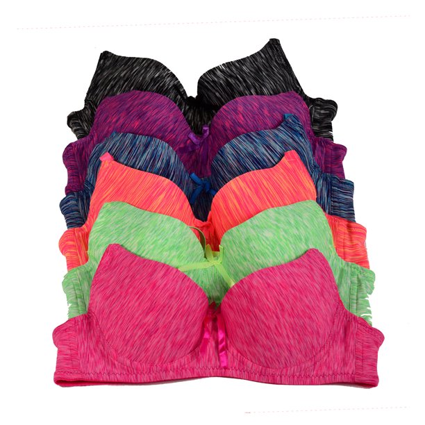 Iheyi 6 Packs Women Essential Lace Basic Full Cup Gentle Push Up Bra ...