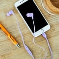 onn. in-Ear Earbuds with Microphone and Lightning Connector, Lilac (New ...