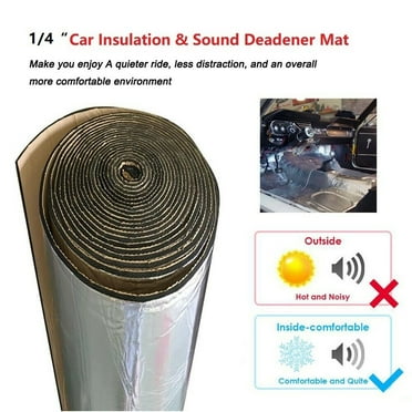 Heat Shield Sound Deadener Car Insulation Aluminium Foil Foam Backed w ...