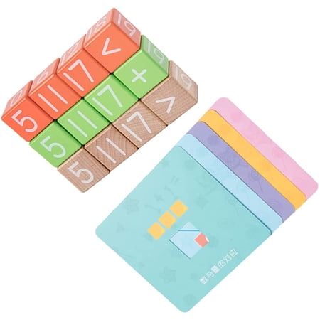 Wooden Montessori Toy Kids Mathematics Math Toy Counting Number Blocks ...