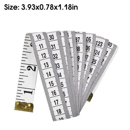 Sewing Tape Measure Clear Scale Cloth Body Ruler Chest Pocket 300cm ...