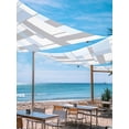 Abstract Sun Shade Sail 14'X18' Medieval Blue Black Geometrical UV ...