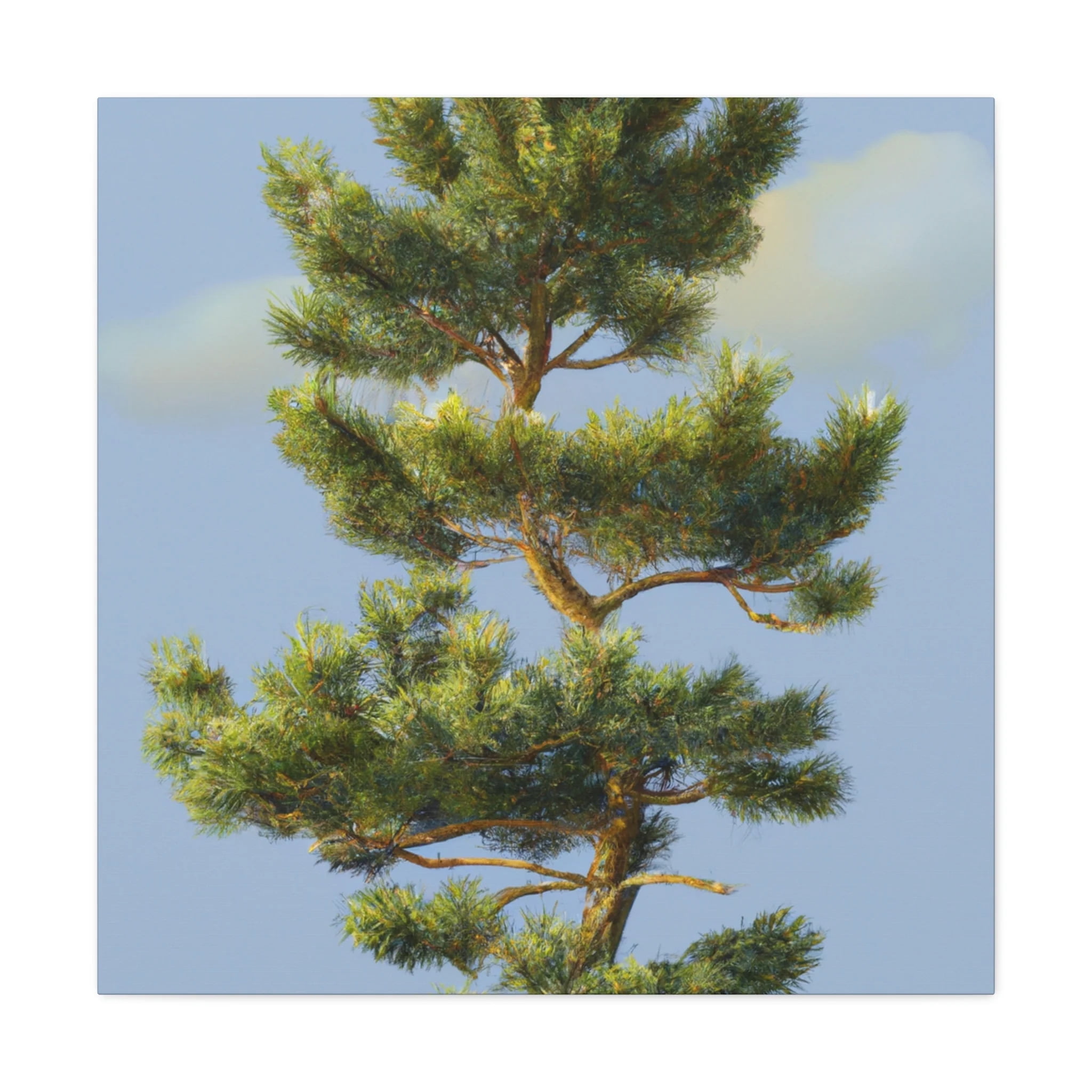 Pine Tree in Hyperrealism - Canvas - Walmart.com