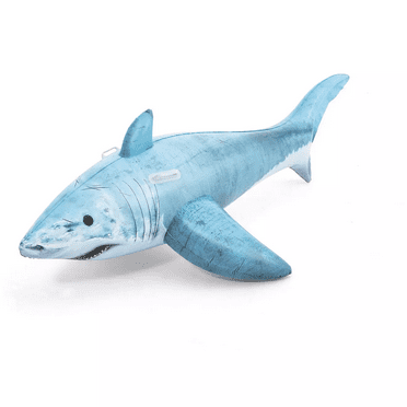 Intex Vinyl Great Shark Ride-On Inflatable Pool Float - Walmart.com