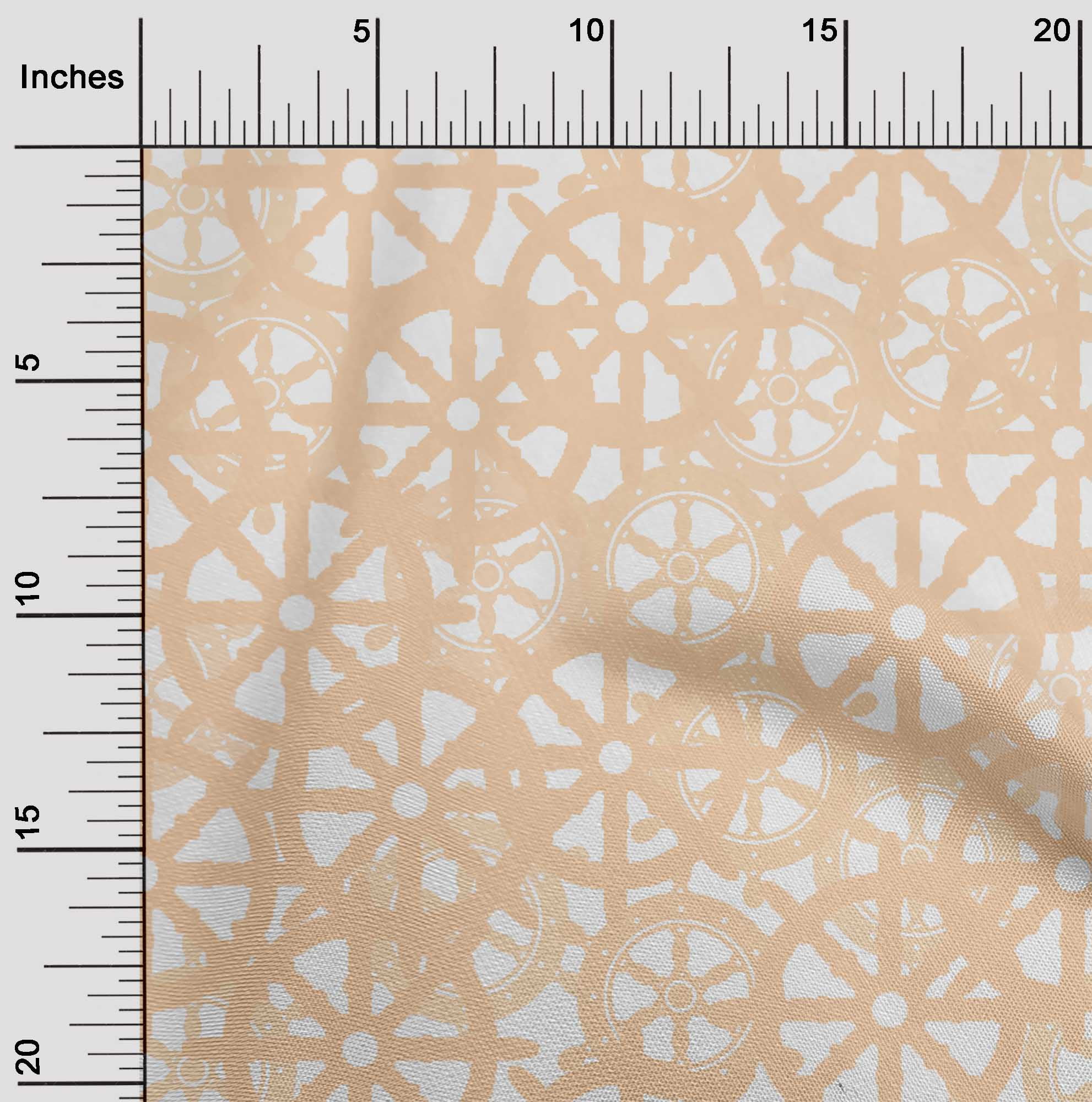 oneOone Cotton Cambric Light Peach Fabric Block Sewing Craft Projects ...
