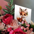 3drose, Cute Floral Fox Illustration, 1 Greeting Card with Envelope ...