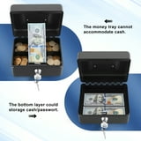 SRWTRCHRY Money Box, Cash Box with Key, Small Safe Lock Box with ...