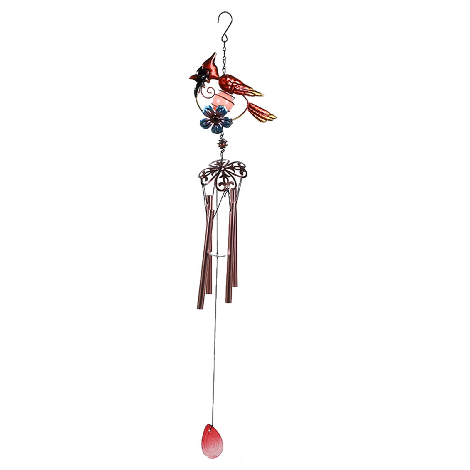 Hesroicy Bird Wind Chime Fluorescent Endothermic Glowing Ball, Metal ...