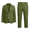 BRGZLK Boys 2 Piece Tuxedo Suit Trendy Kids Formal Slim Fit Jacket and ...