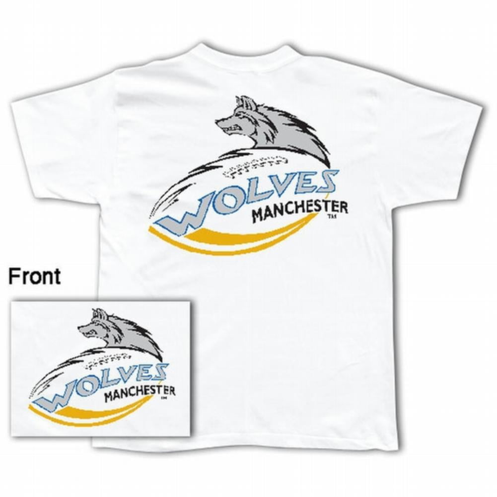 Manchester Wolves - Dual Logo White T-Shirt - 2X-Large - Walmart.com