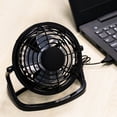4 Inch Portable USB Mini Fan, Black Quiet Desktop Cooling Fan ...