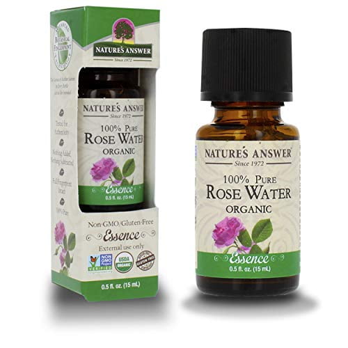 Nature's Answer 100% Pure Organic Essential Oil, 0.5-Ounce, Rosewater ...