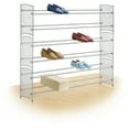 Lynk® Sturdy Metal Shelves Display - Expandable 2 Tier Stackable Shoe ...