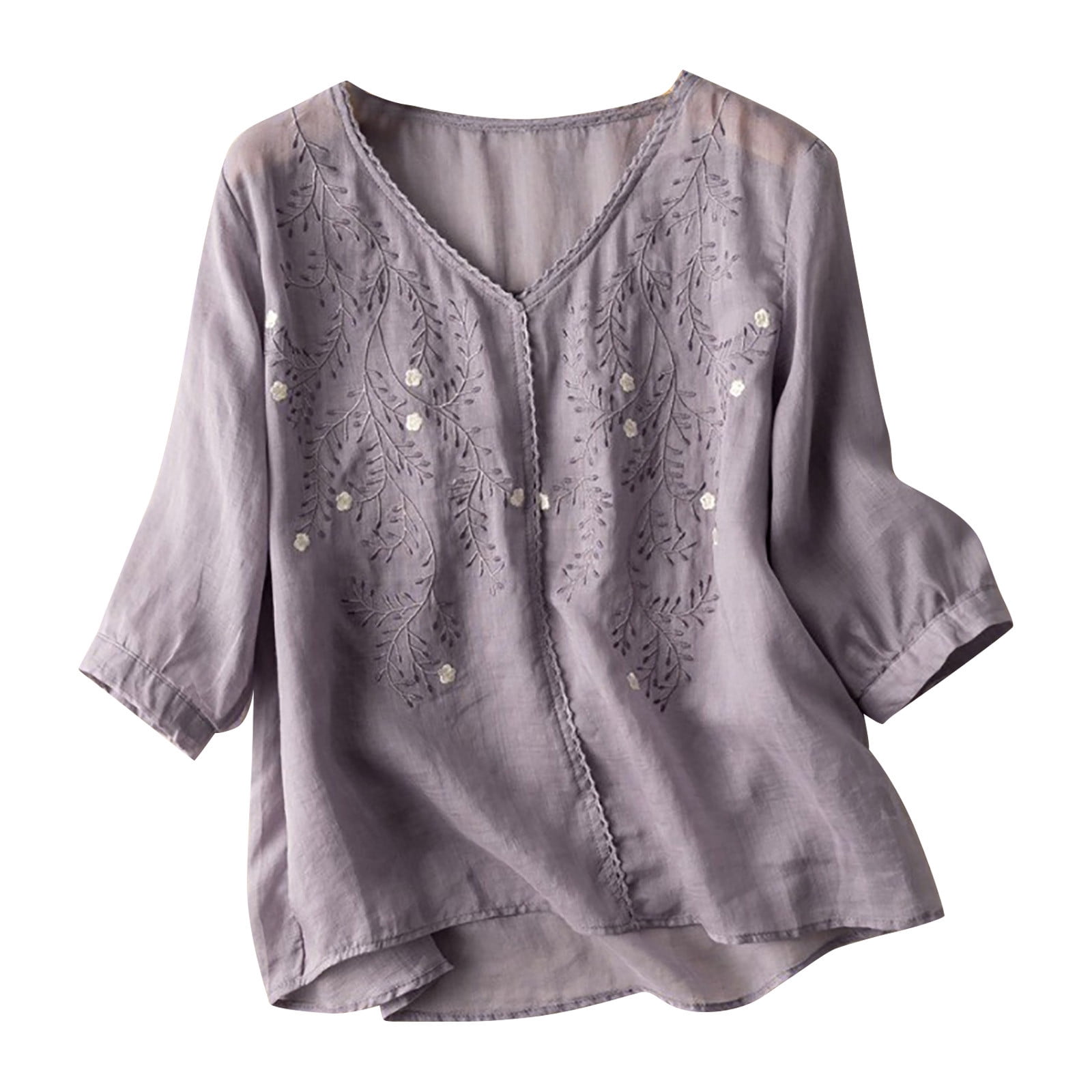 Click here for Topllc Mexican Embroidered Tops For Women Summer S... prices