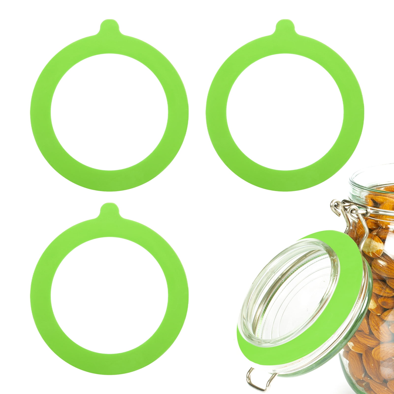 Click here for Uxcell 4 Pcs Rubber Seals For Glass Jars 3.6 Inch... prices