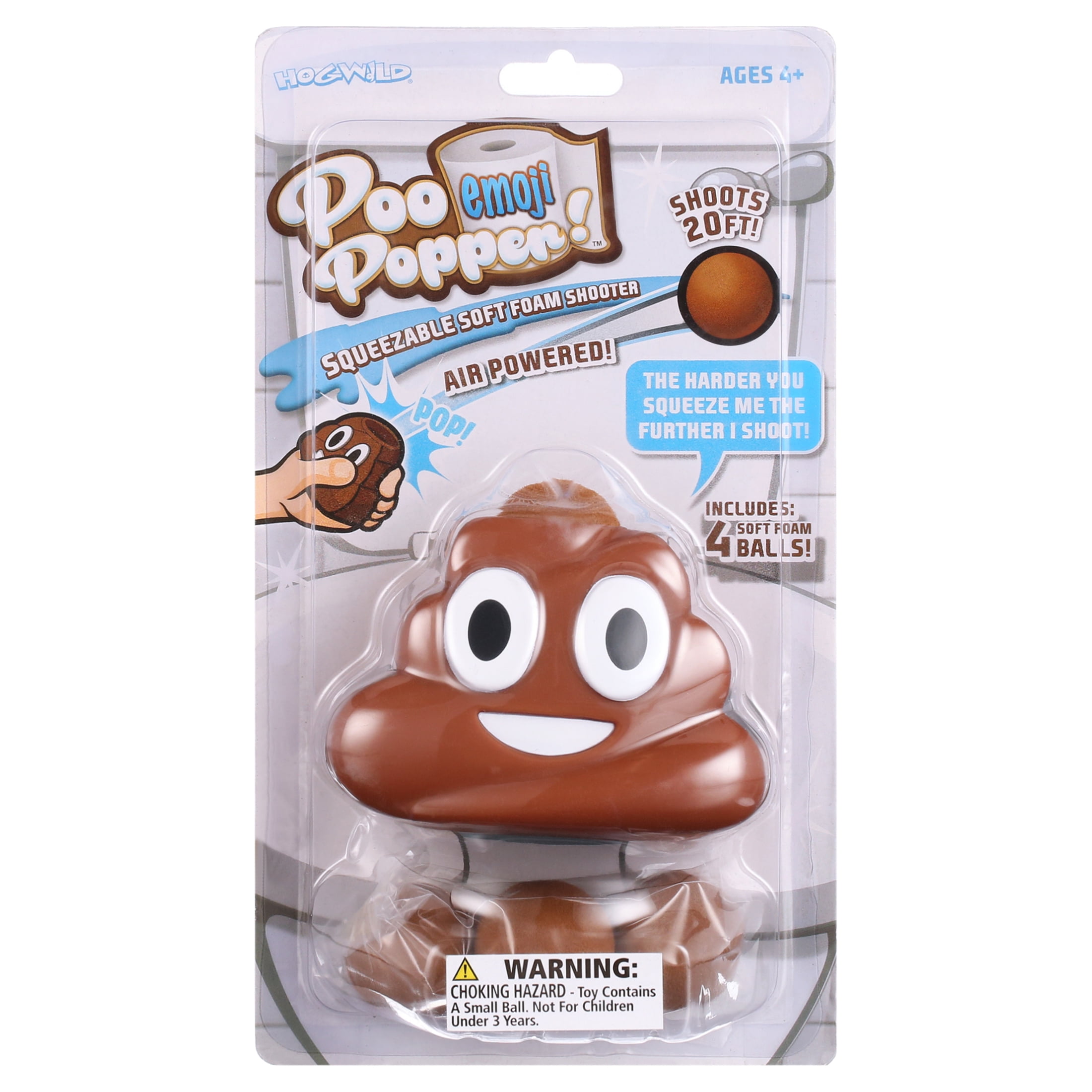 Hog Wild Squeeze Popper Brown Poo - Walmart.com
