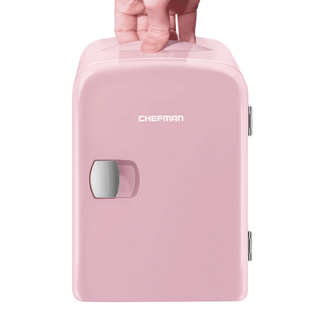 Mini nevera portátil compacta con espejo CHEFMAN RJ48-M-PINK-DS ...