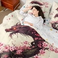 Aikeke Magic Dragon Twin Bedding 7-Piece, Japanese Style Sakura Cherry ...