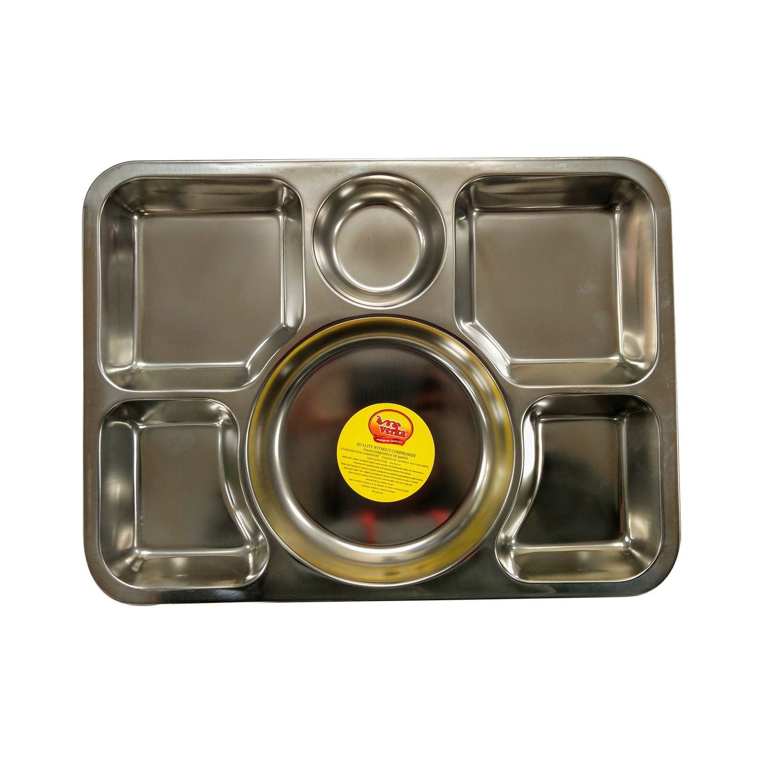 Click here for Verka American Stainless Steel 6 Compartment Tray prices