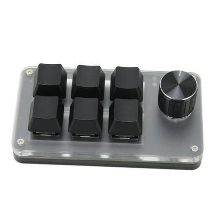 One Handed Keypad, DIY Programmable Mini Keypad Plug And Play 6 Key ...