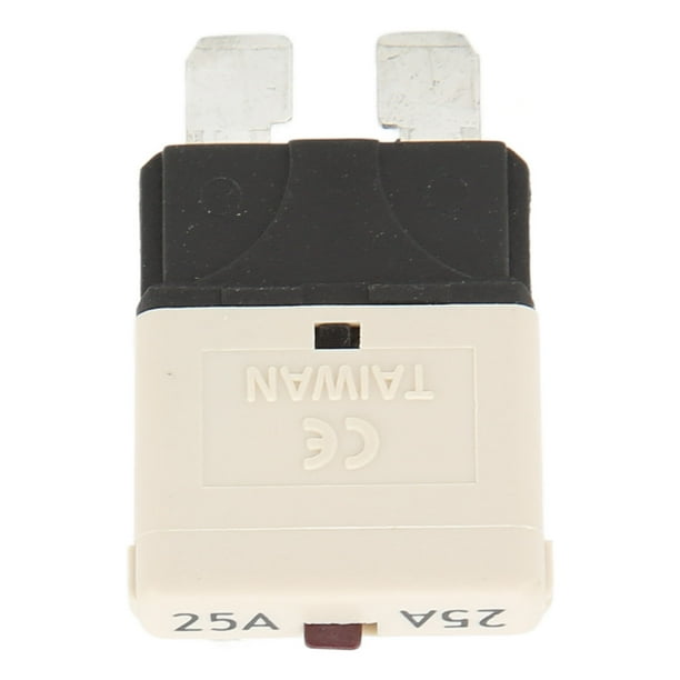 Manual Reset Blade Fuse, White Durable 25A Blade Fuse Over Current ...