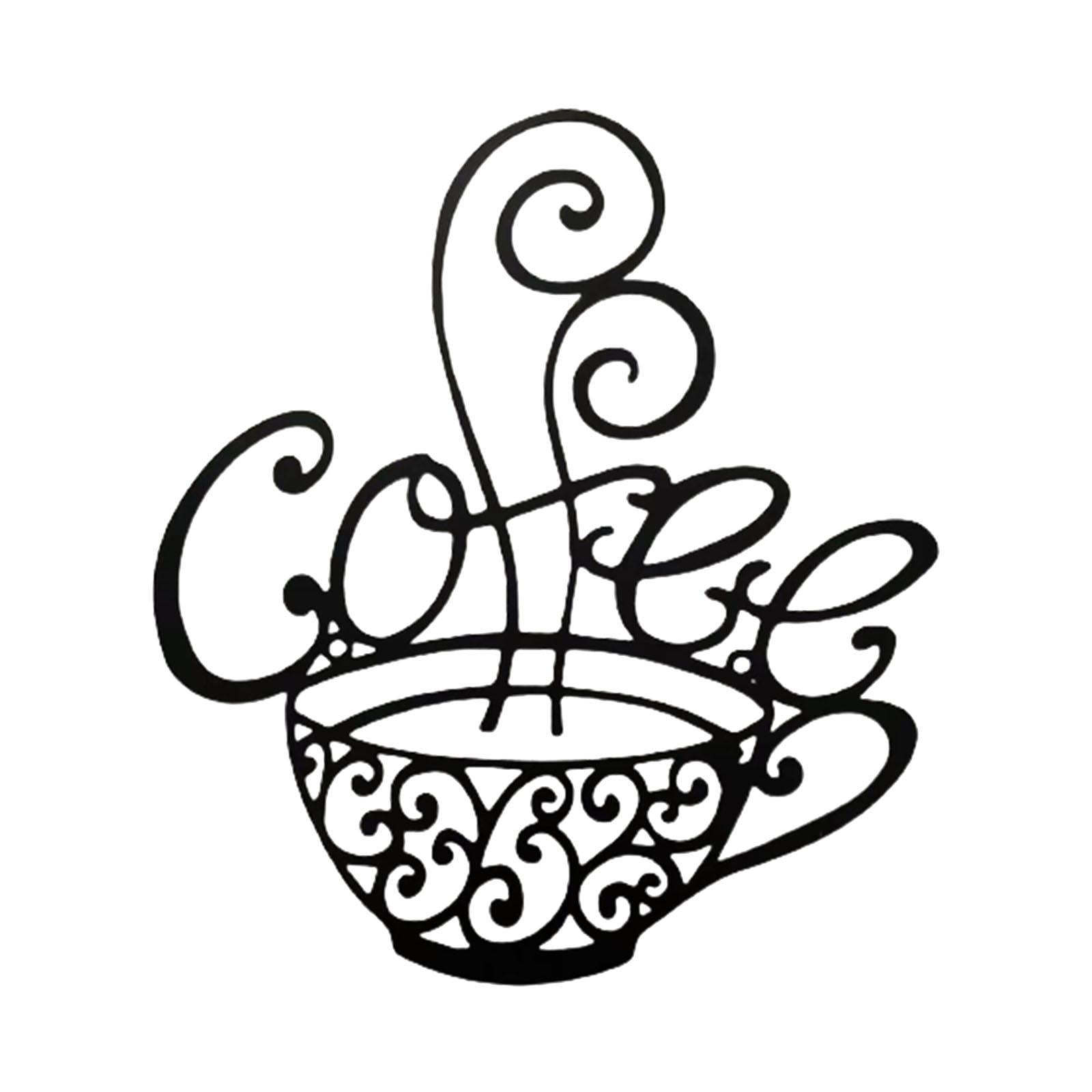 Click here for Luzkey Metal Coffee Hanging Wall Decor Kitchen Sta... prices