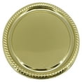 (3 pack) 16-in Plastic Round Gold Serving Platter, Party Tableware, Way ...
