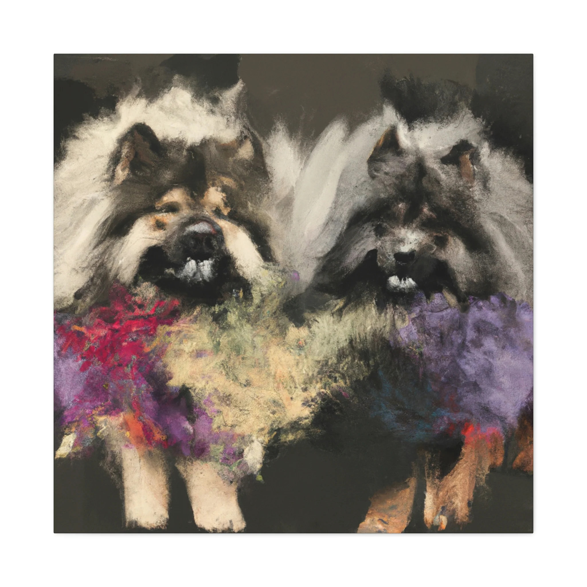 Keeshond in Baroque - Canvas - Walmart.com