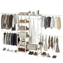 Uforic 7-Tier Heavy Duty Garment Rack,Walk In Clothes Rack,Closet ...