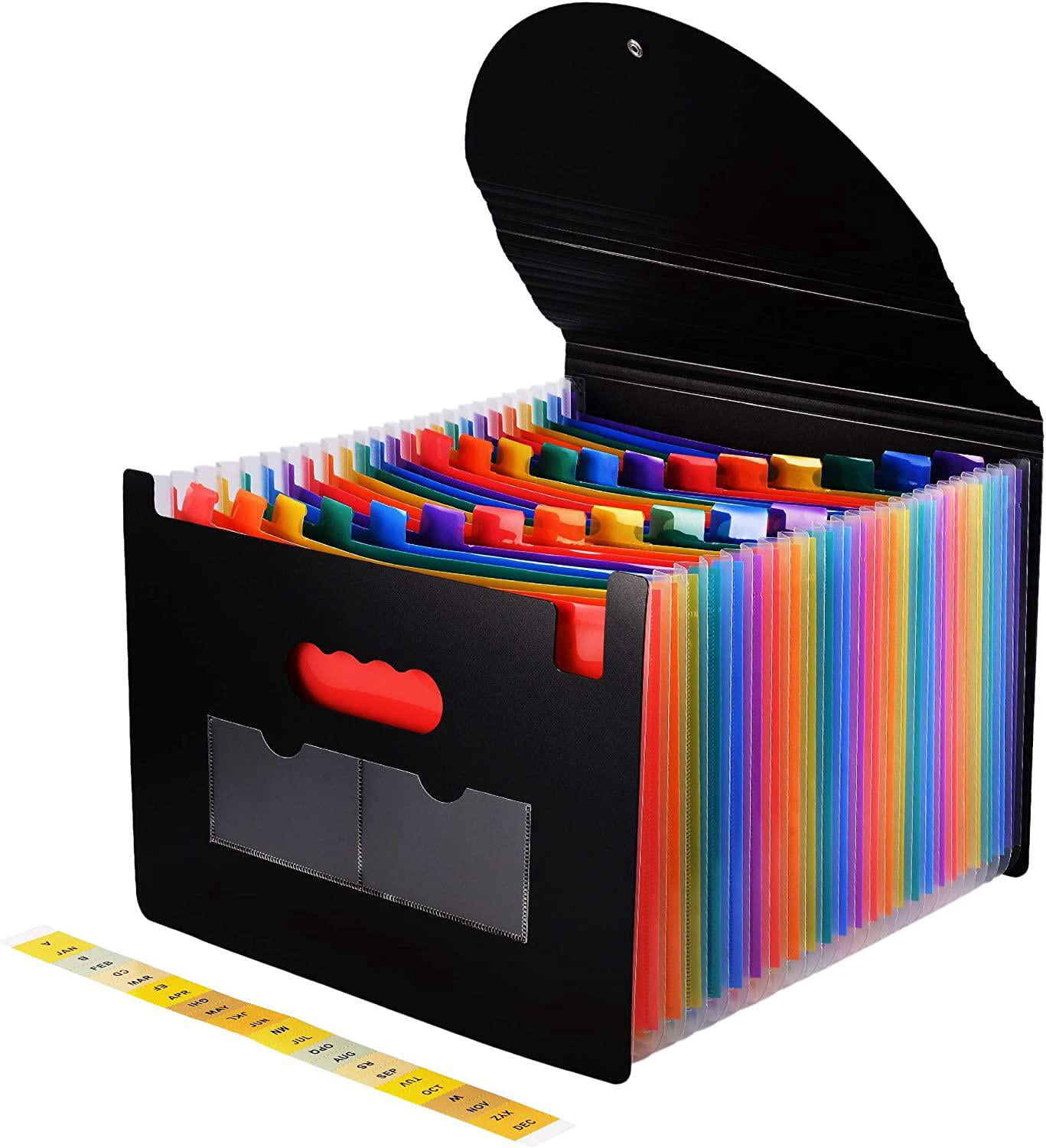 (Arcoíris) Clasificador de documentos A4, archivador tipo acordeón de ...