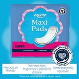 Equate Maxi Pads, Super Protection (48 Count) HSA/FSA Eligible ...