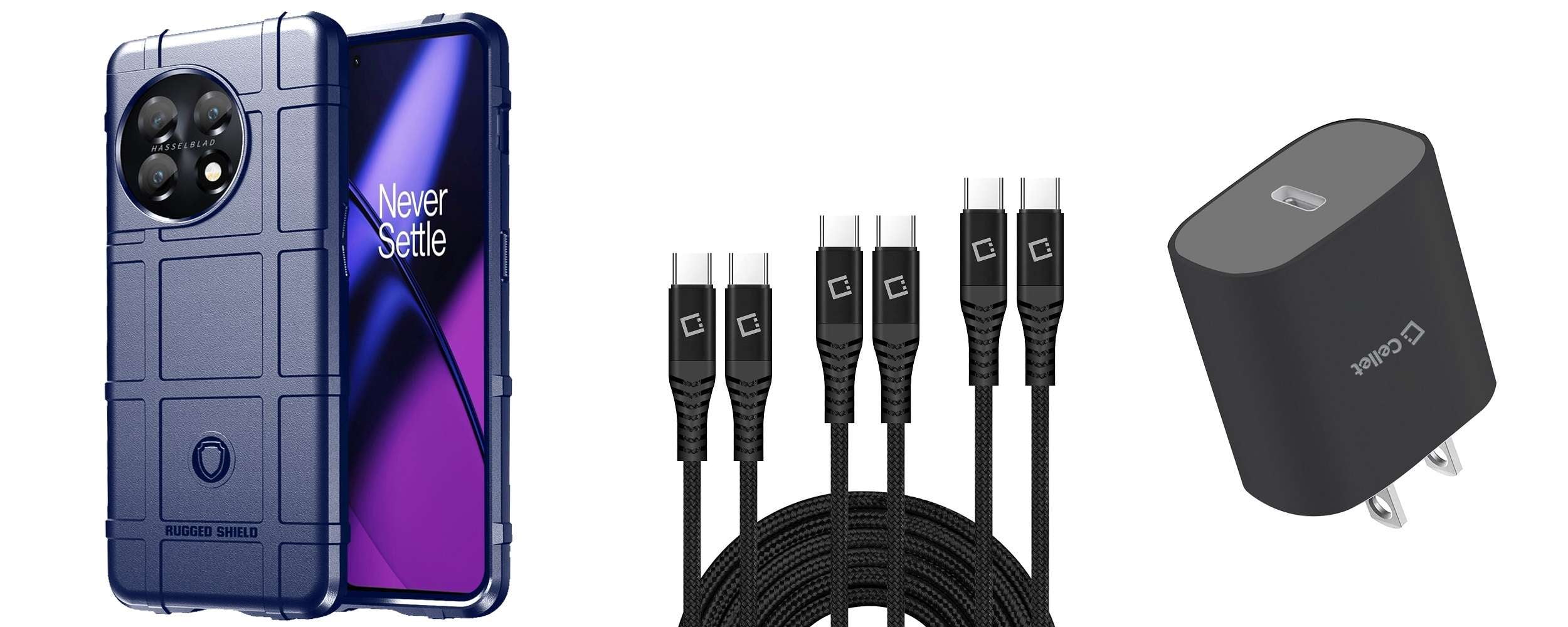 BD Combo Bundle Case for OnePlus 11 5G Case - (Dark Navy Blue) Impact Resistant Flexible Armor ...