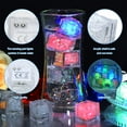 Light Up Ice Cubes,12 Pack Multi Color LED Ice Cubes for Drinks,Liquid Sensor Glowing Ice Cubes ...