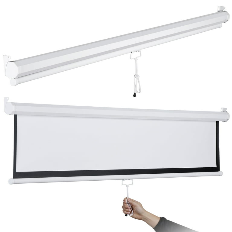 Retractable Ceiling Mount Projector Screen