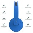 Jelly Comb On Ear Headphones with Mic, Foldable, Volume Control, 3.5mm ...