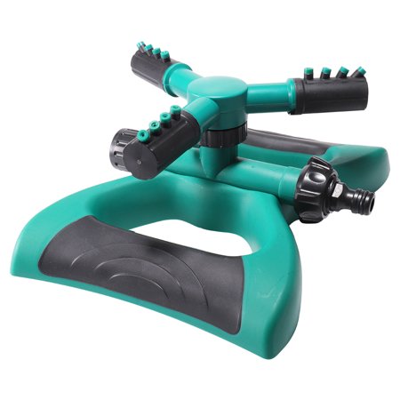 Garden Sprinkler, Automatic Rotating Spray Guns with, 3 Heads 360 ...