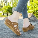 OAVQHLG3B Sandals for Women Casual Women's Multi-color Embroidered ...