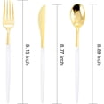 60 Pcs Gold Plastic Silverware - Heavy Duty Plastic Cutlery - Party ...