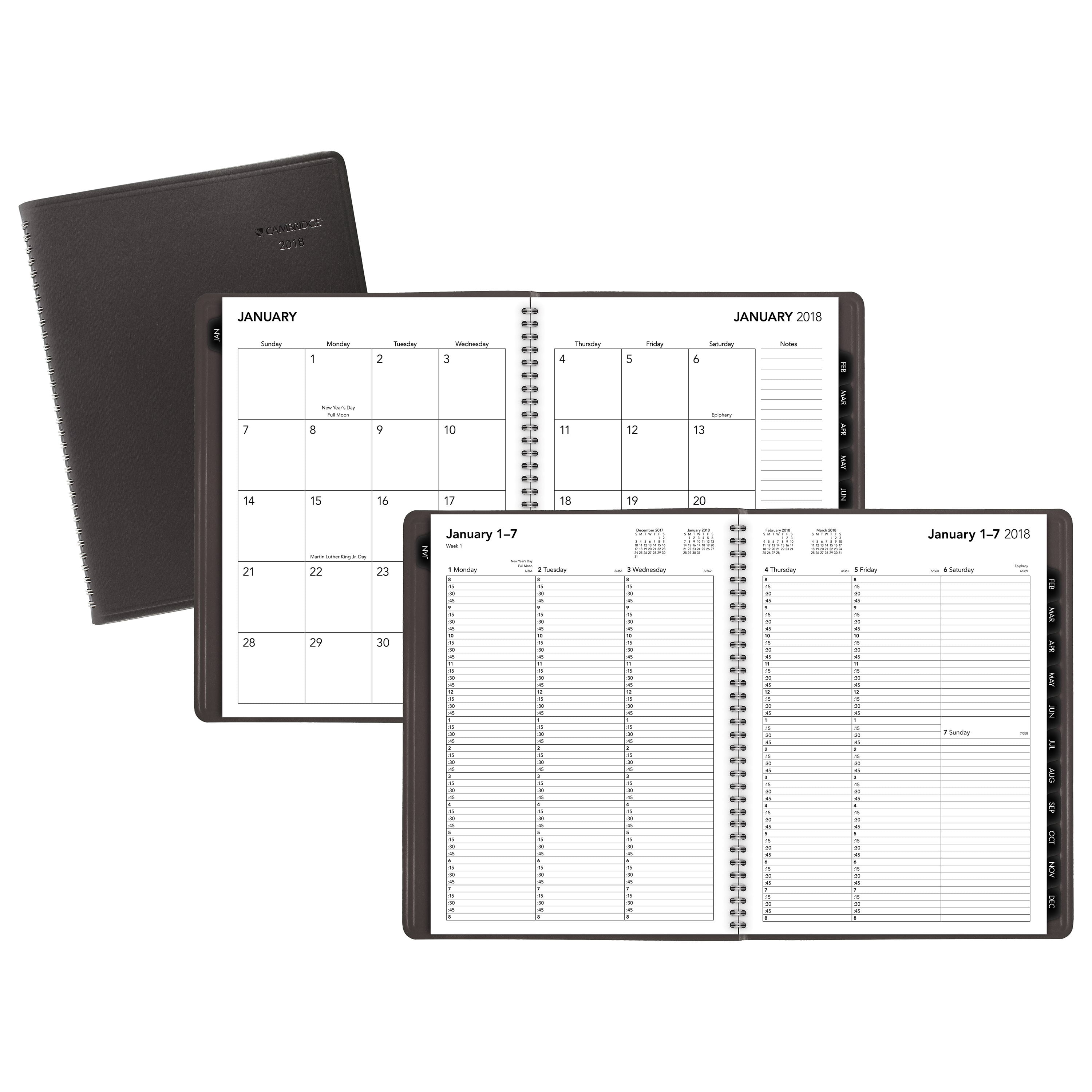 2018 Mead Cambridge Weekly Monthly Appointment Book Planner 12 Months 2018 Mead Cambridge Weekly Monthly Appointment Book Planner 12 Months