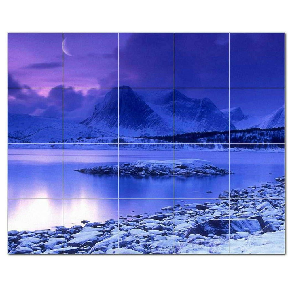 Lake Photo Ceramic Tile Mural Kitchen Backsplash Bathroom Shower ...