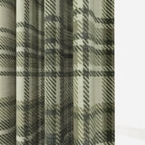 TWOPAGES Plaid Print Curtain 52 X 84 Inches Long 1 Panel Pinch Pleat ...